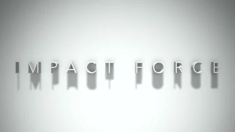 impact force 3D title animation white te... | Stock Video | Pond5