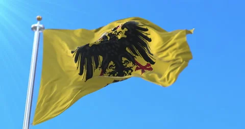 Imperial Flag of Holy Roman Empire. Loop | Stock Video | Pond5
