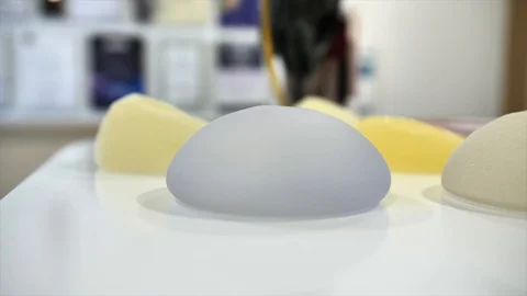 Implants for breast augmentation. Breast... | Stock Video | Pond5