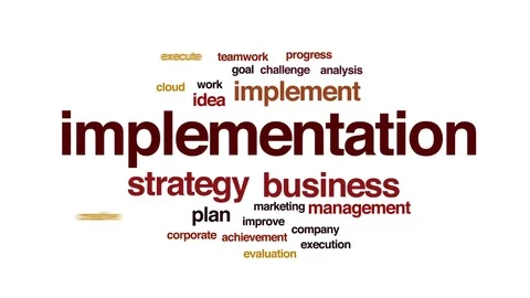 Implementation animated word cloud, text... | Stock Video | Pond5