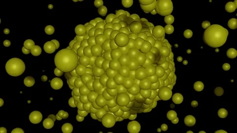 Imploding spheres falling to center of s... | Stock Video | Pond5