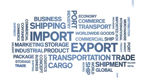 import export Animated Tag Word Cloud,Te... | Stock Video | Pond5