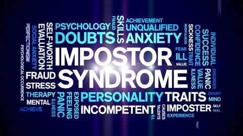 impostor syndrome animated word cloud,ta... | Stock Video | Pond5
