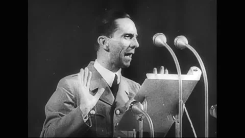 Impression From Joseph Goebbels Speech D... | Stock Video | Pond5