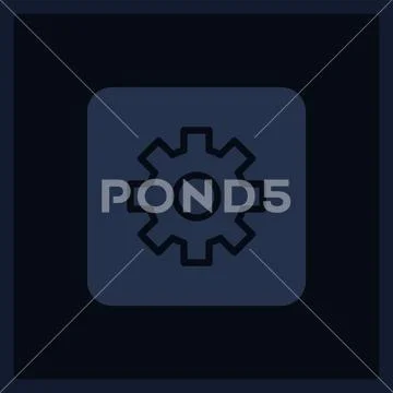 Inactive settings button UI element template ~ Clip Art #225858423