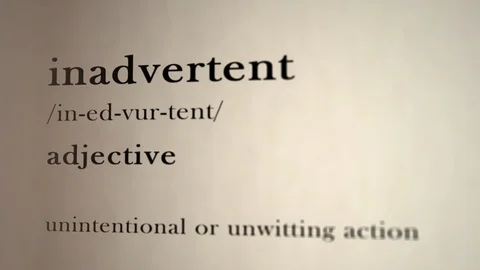 Inadvertent Stock Video Footage | Royalty Free Inadvertent Videos | Pond5