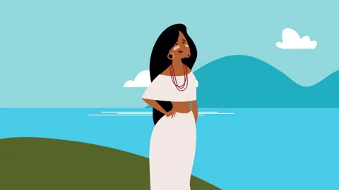 inca female indigenous character animati... | Stock Video | Pond5