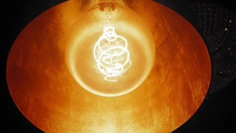 incandescent lamp . light bulb with a be... | Stock Video | Pond5