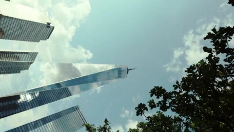 Inception shot of the World Trade Center... | Stock Video | Pond5