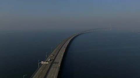 Incheon Bridge, Songdo, Korea | Stock Video | Pond5
