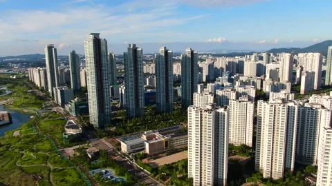 Incheon Cheongna International City Cheo... | Stock Video | Pond5
