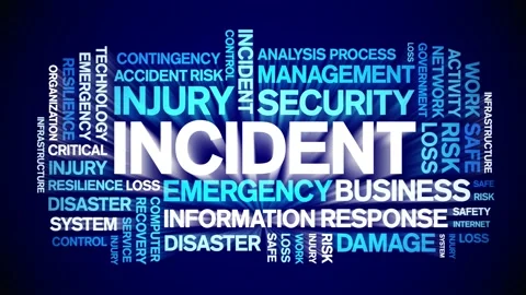 incident animated word cloud,animation t... | Stock Video | Pond5