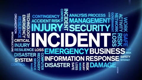 incident animated word cloud,animation t... | Stock Video | Pond5