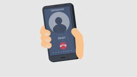 Incoming call to the phone. Animation of... | Stock Video | Pond5