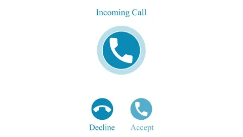 Incoming Call Screen Animated, Talking M... | Stock Video | Pond5