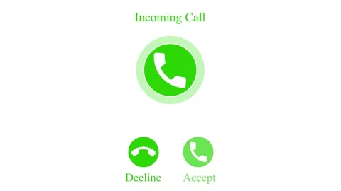 Incoming Call Screen Animated, Talking M... | Stock Video | Pond5