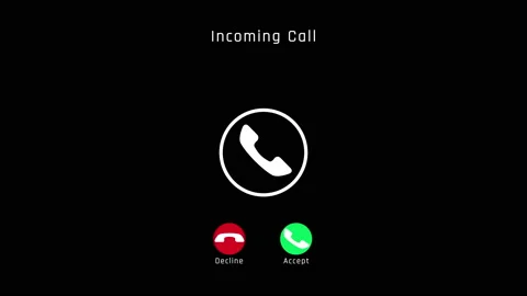 Incoming Call Screen Animation with Acce... | Stock Video | Pond5