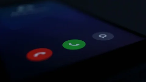 Incoming phone call indication on smartp... | Stock Video | Pond5