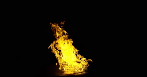 Increase fire in the background. flame r... | Stock Video | Pond5