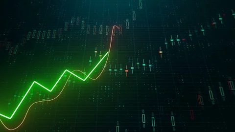 Increasing forex chart animation | Stock Video | Pond5