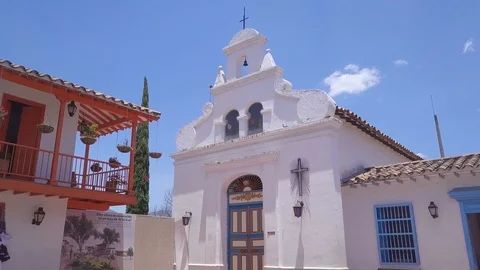 Incredible 4k static shot of church and ... | Stock Video | Pond5