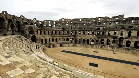 Incredible Beautiful Amphitheater Walkin... | Stock Video | Pond5