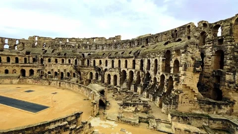 Incredible Beautiful Amphitheater Walkin... | Stock Video | Pond5