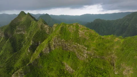 Incredible scenery of green and weird-sh... | Stock Video | Pond5