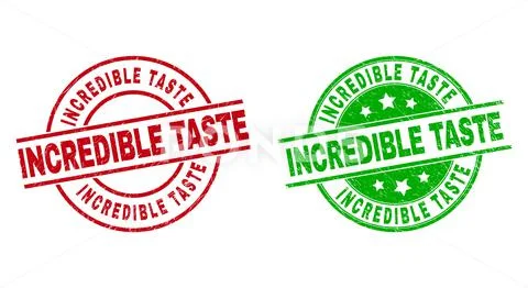 INCREDIBLE TASTE Round Watermarks Using Unclean Style ~ Clip Art #149899051