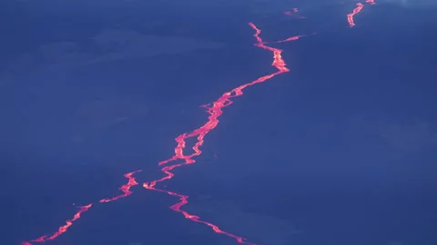 Incredible view on dramatic volcanic eru... | Stock Video | Pond5