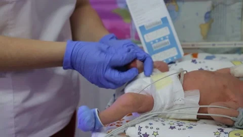 Incubator for newborns of premature babi... | Stock Video | Pond5