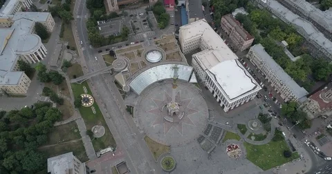 Independence Square. Aerial view of the ... | Stock Video | Pond5