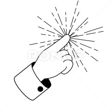 Index finger. Human hand. Businessman in a suit. Direction indication ...