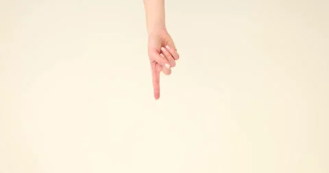 Index finger pointing from above to empt... | Stock Video | Pond5