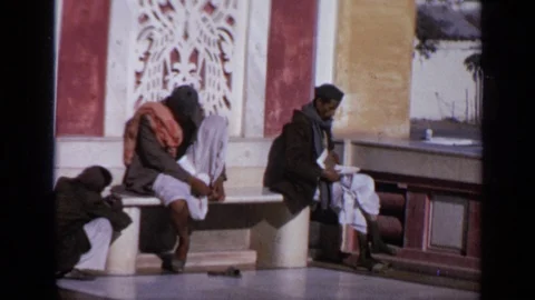 INDIA-1970: Middle Eastern Men Sitting O... | Stock Video | Pond5