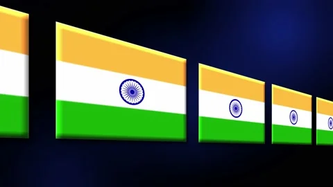 India Flag Animated Background 3d Animat... | Stock Video | Pond5