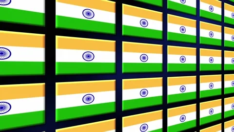 India Flag Animated Background 3d Animat... | Stock Video | Pond5