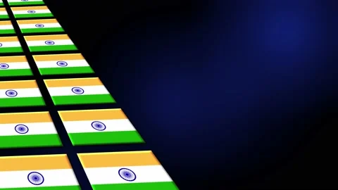 India Flag Animated Background 3d Animat... | Stock Video | Pond5