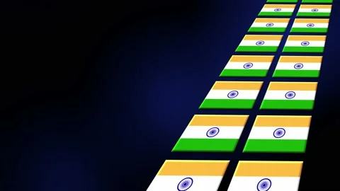 India Flag Animated Background 3d Animat... | Stock Video | Pond5