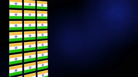 India Flag Animated Background 3d Animat... | Stock Video | Pond5