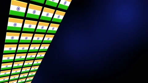 India Flag Animated Background 3d Animat... | Stock Video | Pond5