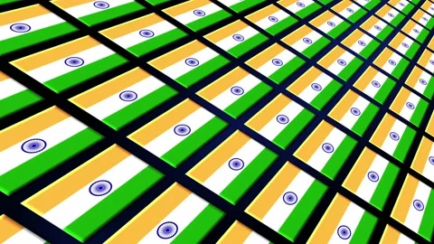 India Flag Animated Background 3d Animat... | Stock Video | Pond5