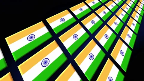 India Flag Animated Background 3d Animat... | Stock Video | Pond5