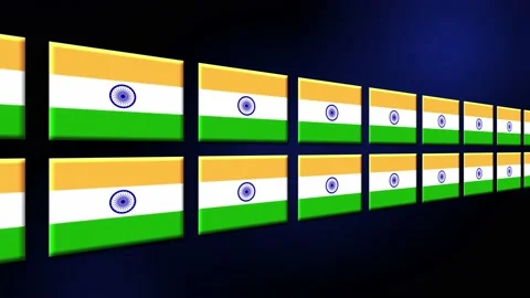 India Flag Animated Background 3d Animat... | Stock Video | Pond5