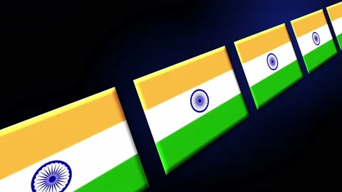 India Flag Animated Background 3d Animat... | Stock Video | Pond5