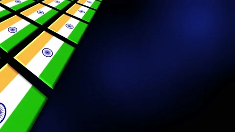 India Flag Animated Background 3d Animat... | Stock Video | Pond5