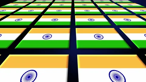 India Flag Animated Background 3d Animat... | Stock Video | Pond5