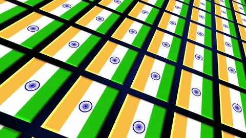 India Flag Animated Background 3d Animat... | Stock Video | Pond5