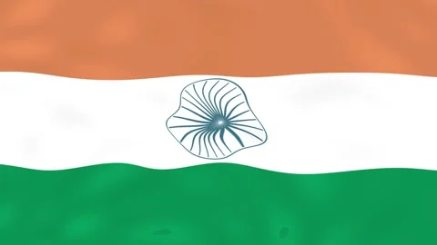 INDIA FLAG ANIMATION | Stock Video | Pond5