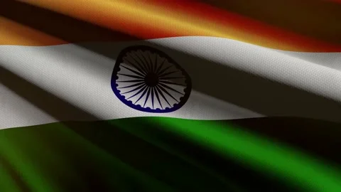 India flag - loop animation | Stock Video | Pond5